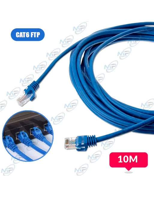 CABLE RESEAU 10M CAT6 FTP