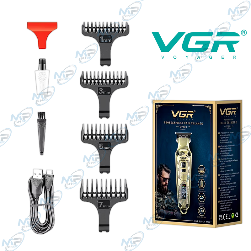 ️Tondeuse VGR V-901 Professionnelle Rechargeable – Lame Céramique Inox ...