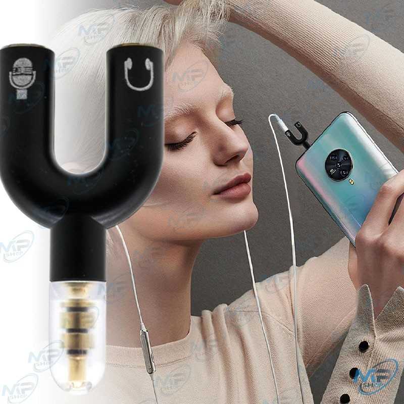 🎧 Adaptateur Jack 3.5mm Micro & Casque – Double Prise Audio/Microphone ...