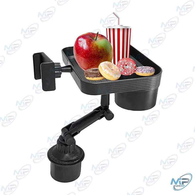 🛏️ Support Console Voiture + Plateau Repas Rotatif | Le confort mobile