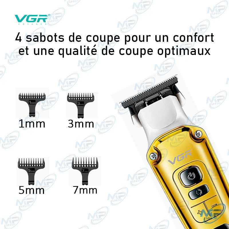 ️Tondeuse Cheveux et Barbe Professionnelle VGR - Lame Céramique USB